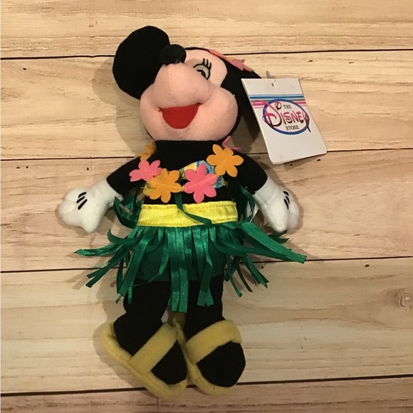 Disney | Toys | Disney Store Mini Beanbag Plush Hula Minnie Mouse May ...
